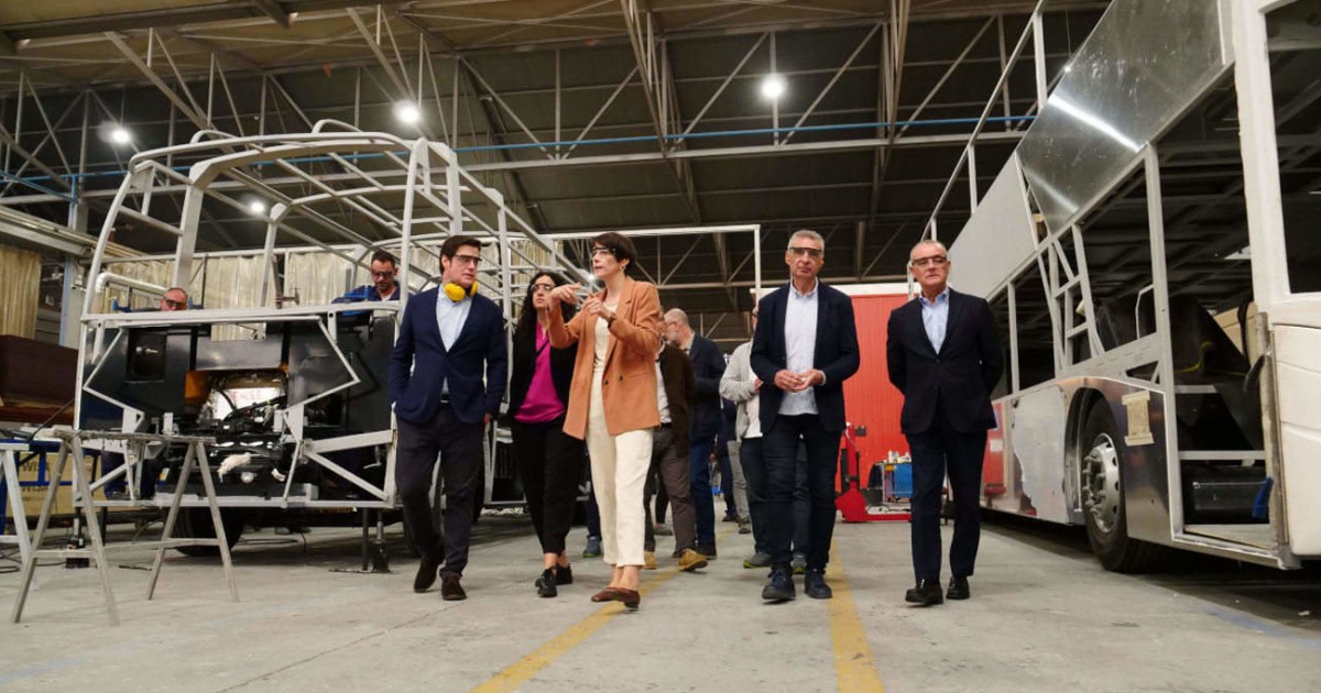 Visita de Ana Pontón (BNG) a las instalaciones de UNVI - Unvi